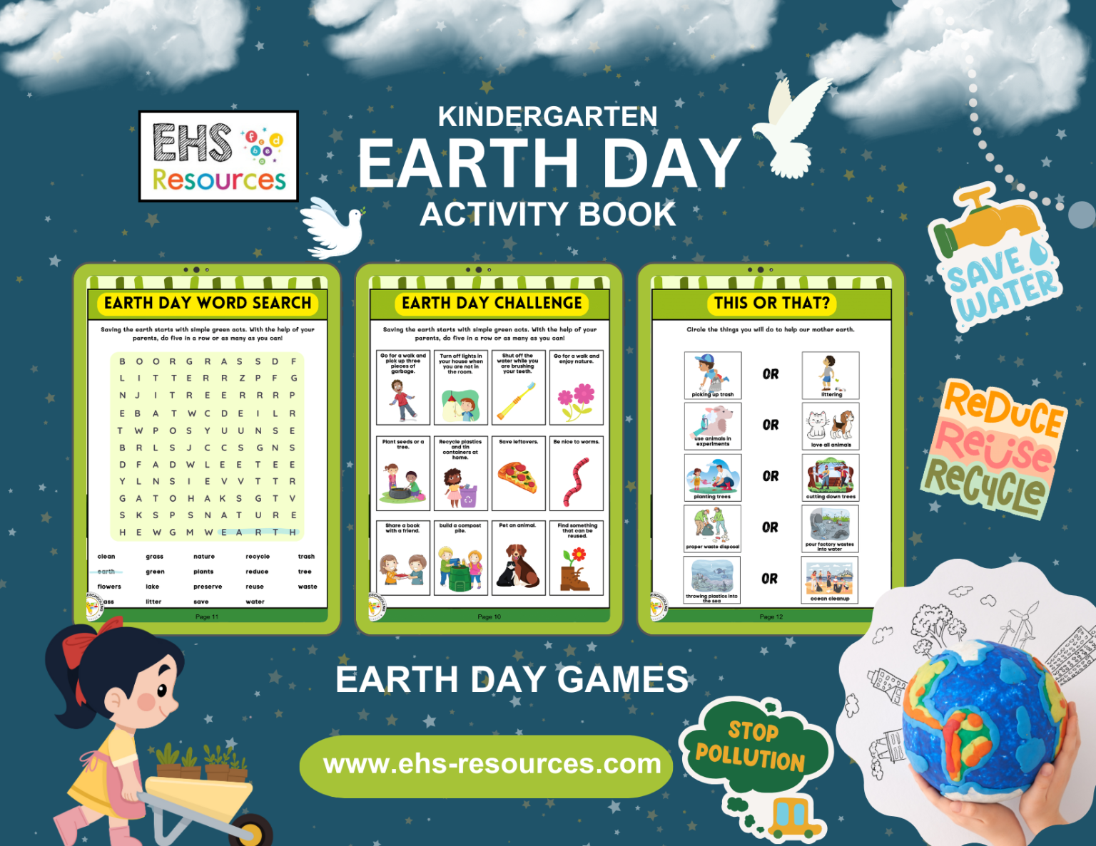 Earth Day Kindergarten Fun & Learn Activities - EHS RESOURCES