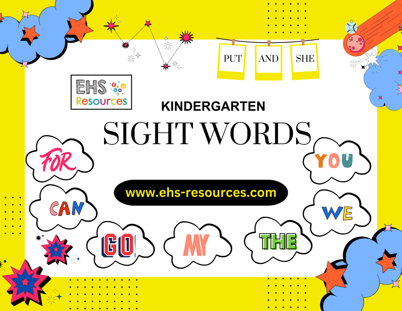 Sight Words for Kindergarten: Building Early Reading Skills - EHS Resources