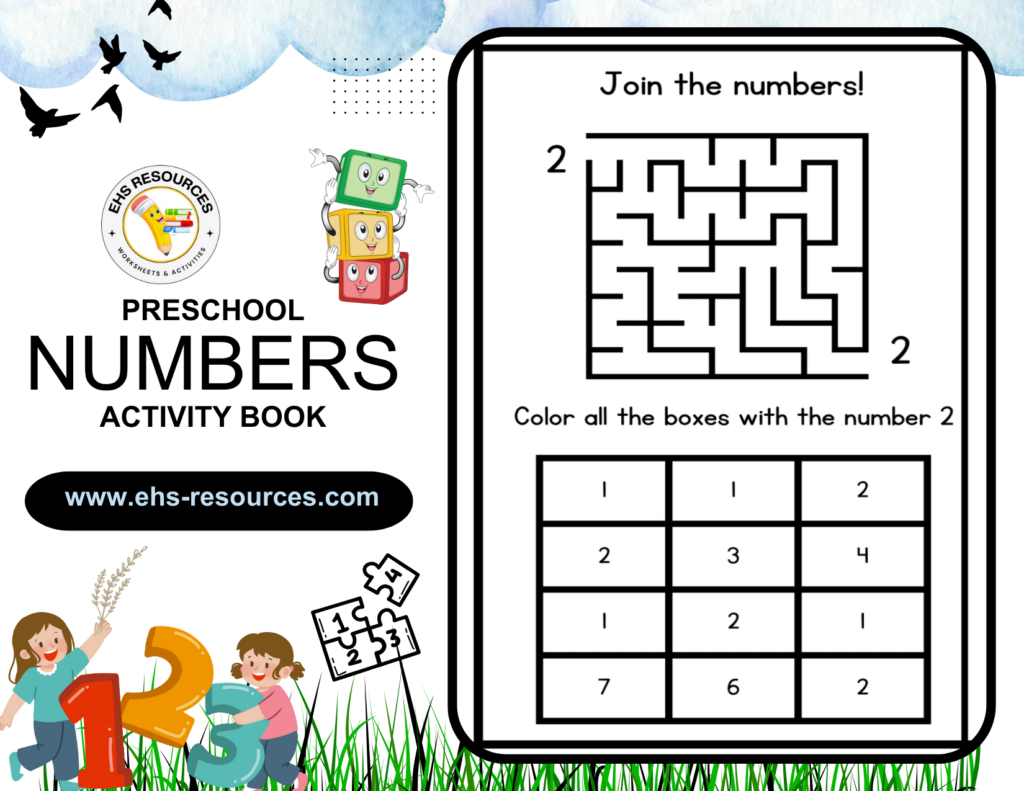 Preschool Maths Numbers Activities - EHS RESCOURCES