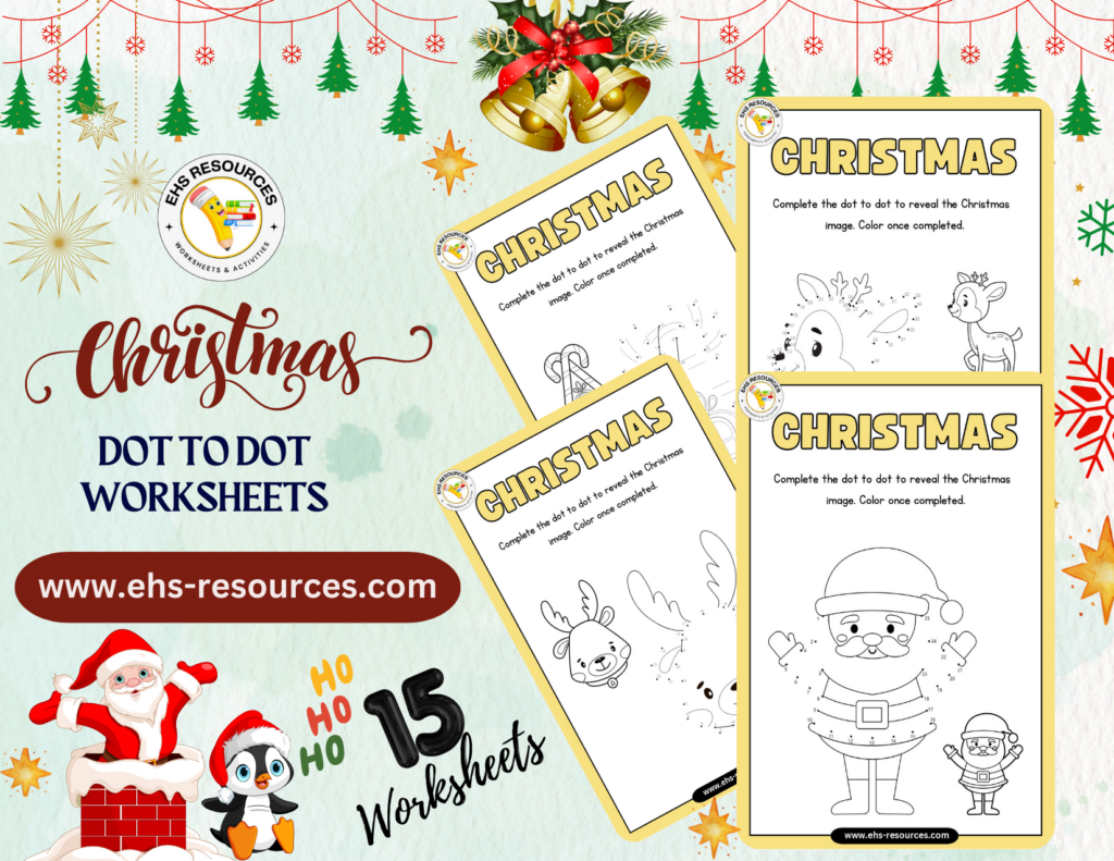 Preschool Christmas Dot to Dot - EHS RESOURCES