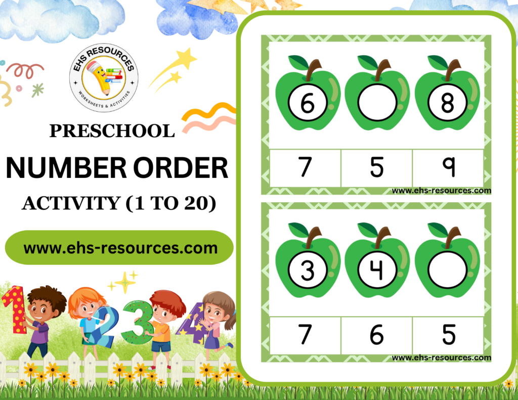 Preschool Math Number Order: Unlock Fun - EHS RESOURCES
