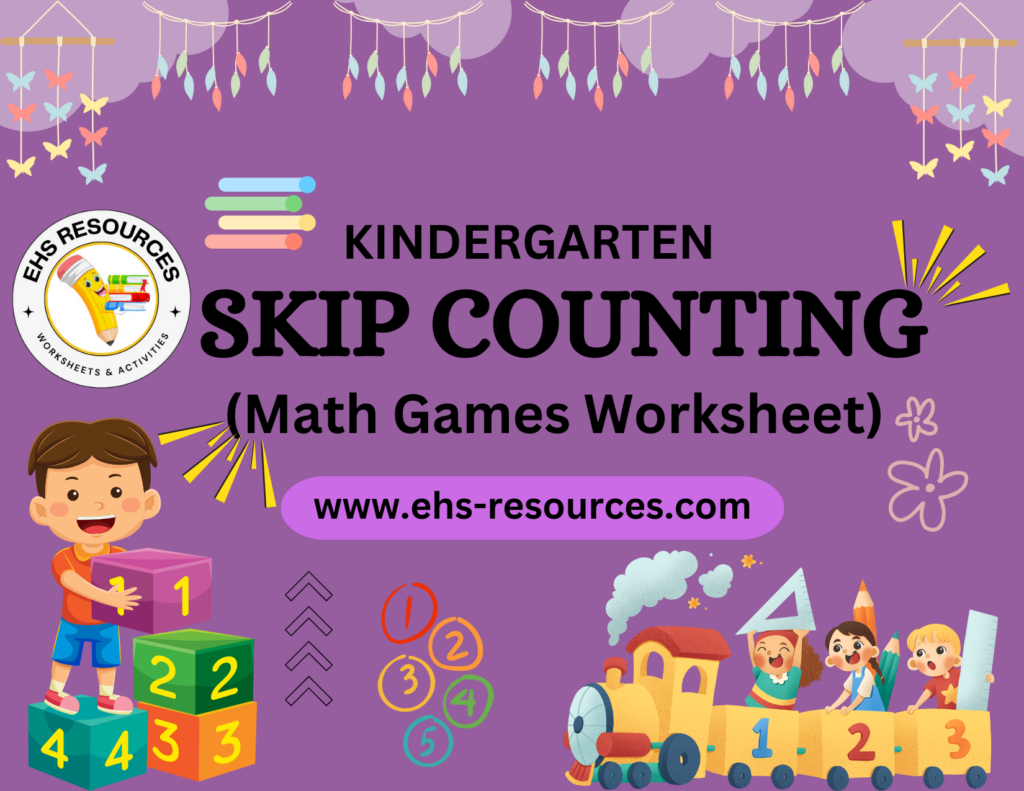 Skip Counting Worksheets for Kindergarten - EHS RESOURCES