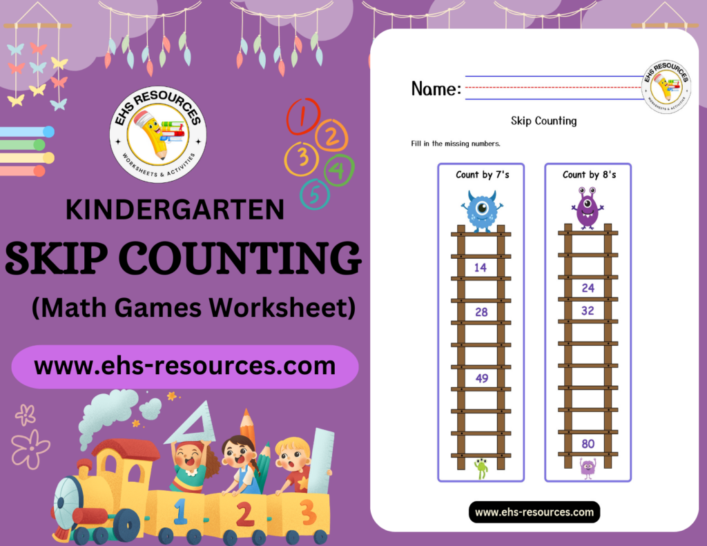 Skip Counting Worksheets for Kindergarten - EHS RESOURCES