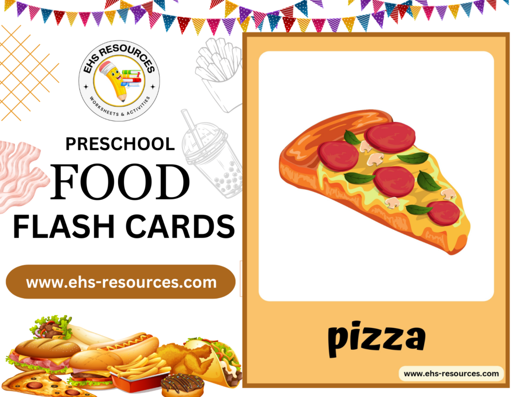 Food Flash Cards Preschool Learning - EHS RESOURCES